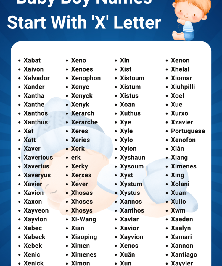 Boy Names That Start With An X