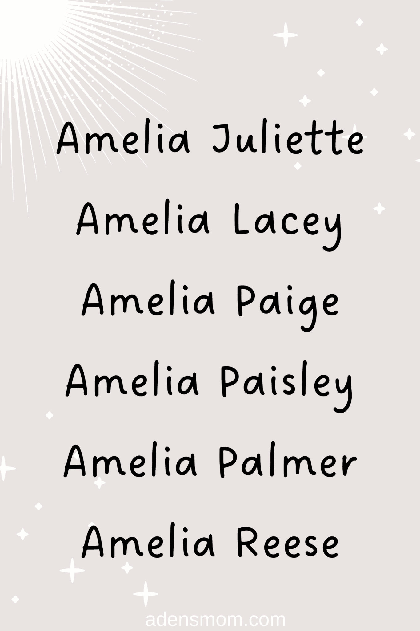 Last Names That Go With Amelia