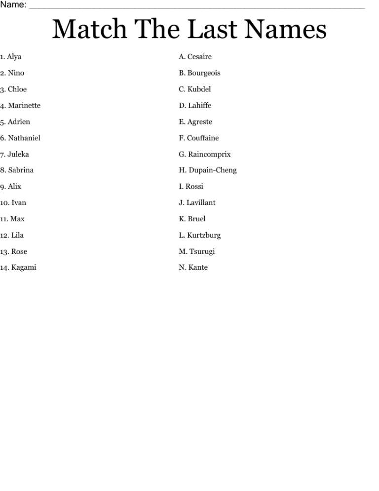 Last Names That Go With Max