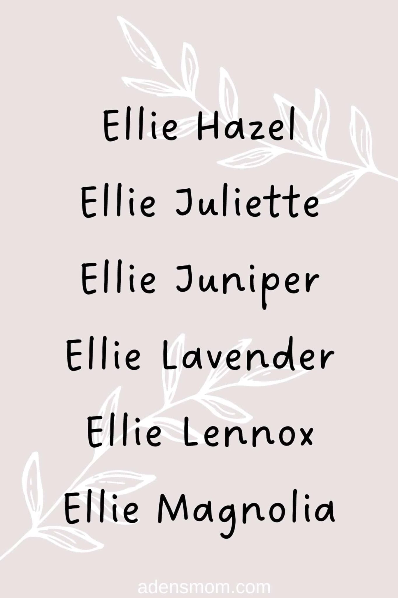 Good Middle Name For Ellie